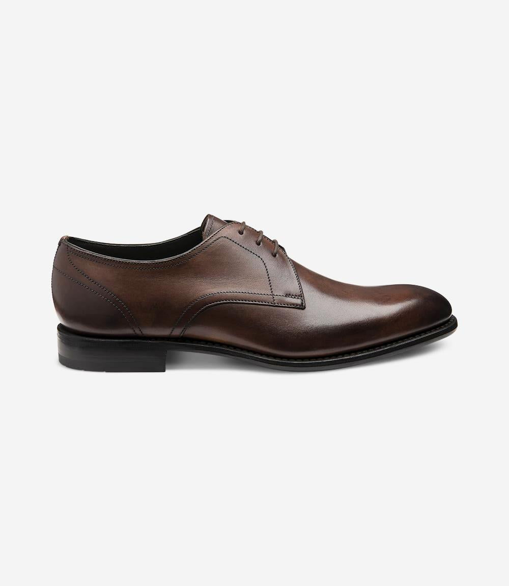 LOAKE ATHERTON DARK BROWN DERBY LEATHER/RUBBER SOLE F-MEDIUM – Loake ...