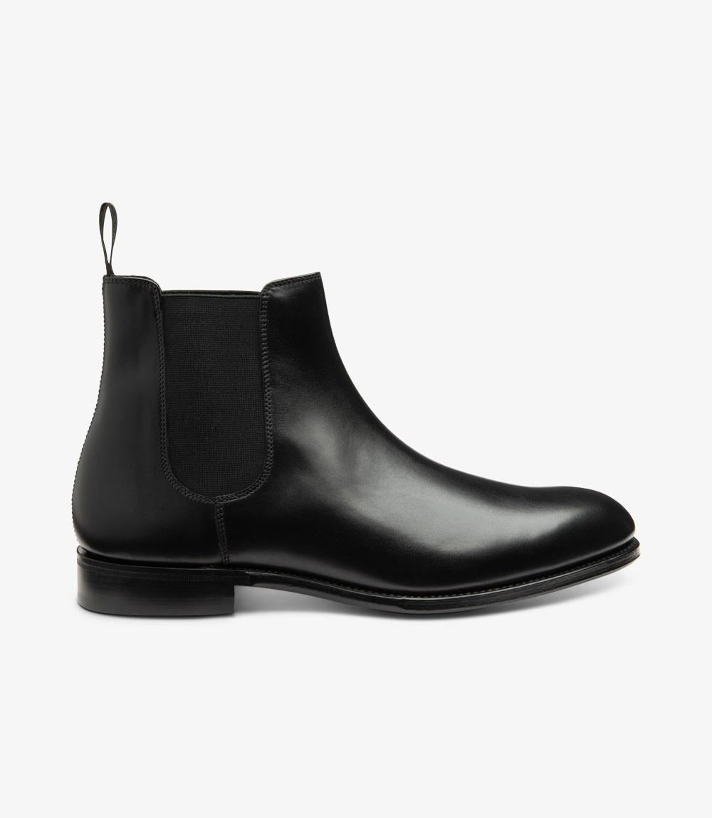 LOAKE COPPERGATE BLACK CHELSEA BOOT LEATHER SOLE F-MEDIUM – Loake Shoes ...